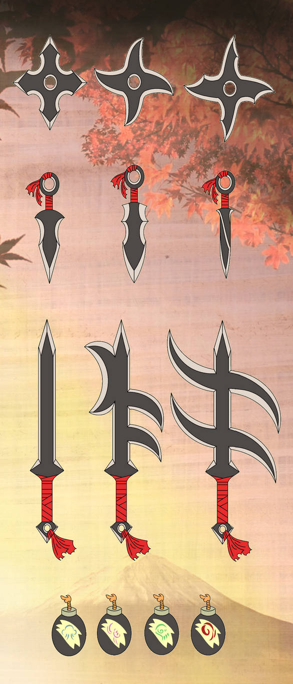 Throwing Weapons by IronBroFst on DeviantArt