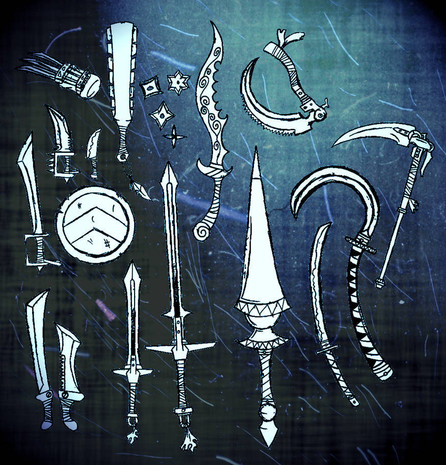 Weapons Table 9 by IronBroFst on DeviantArt