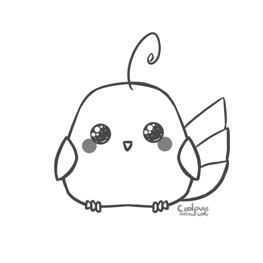 F2U Bird lineart by Ekariae on DeviantArt