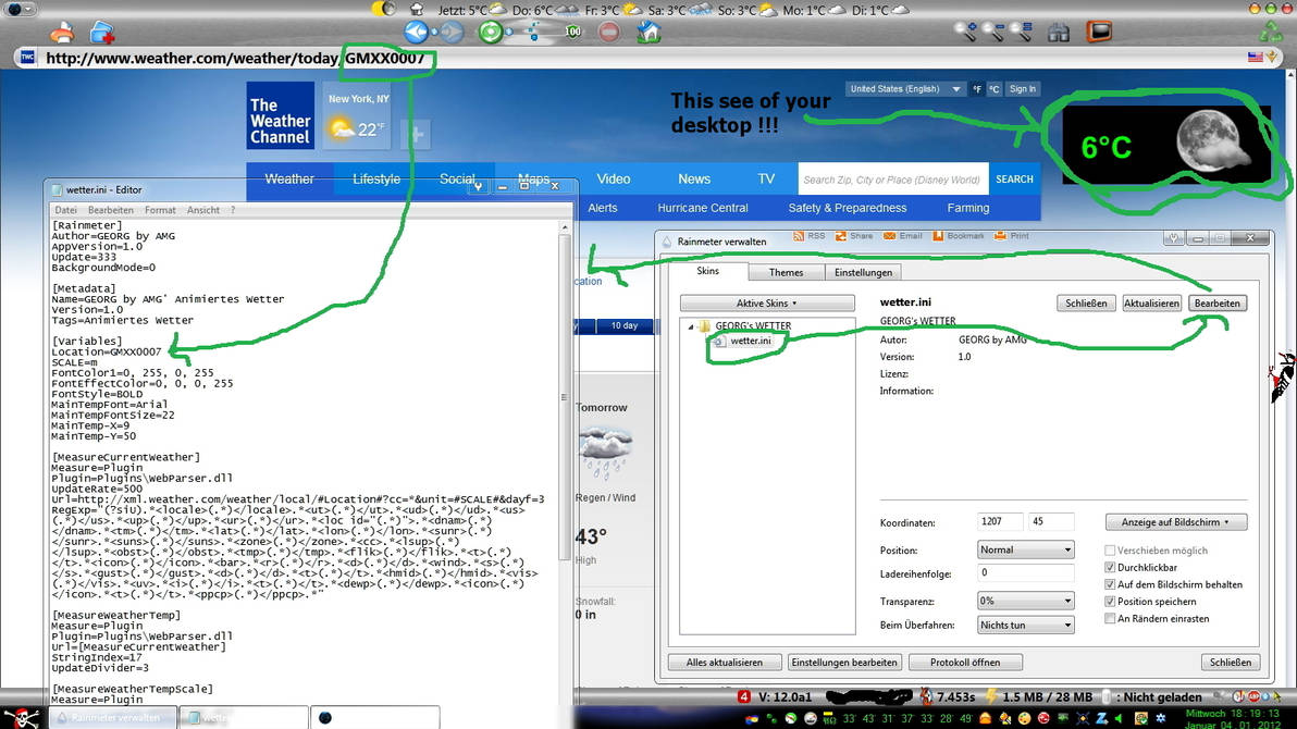 Simple actual animated weather for Rainmeter by ALMIGO on DeviantArt