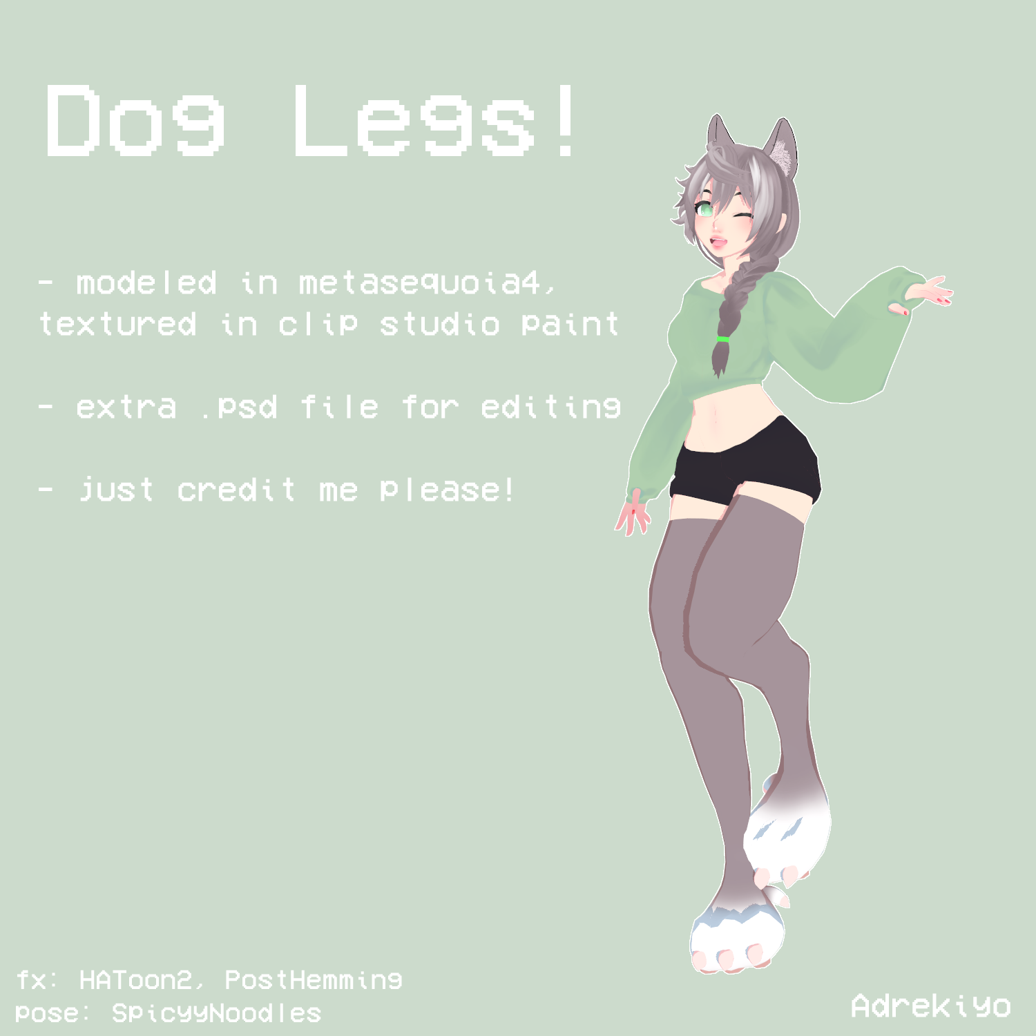 [MMD//DL] Dog Legs by adrekiyo on DeviantArt