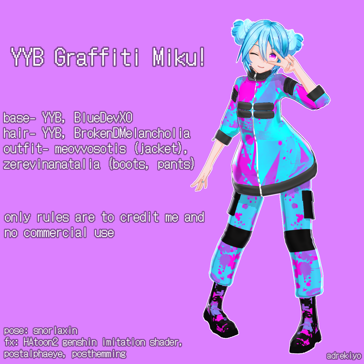 [MMD//DL] YYB Graffiti Miku by adrekiyo on DeviantArt