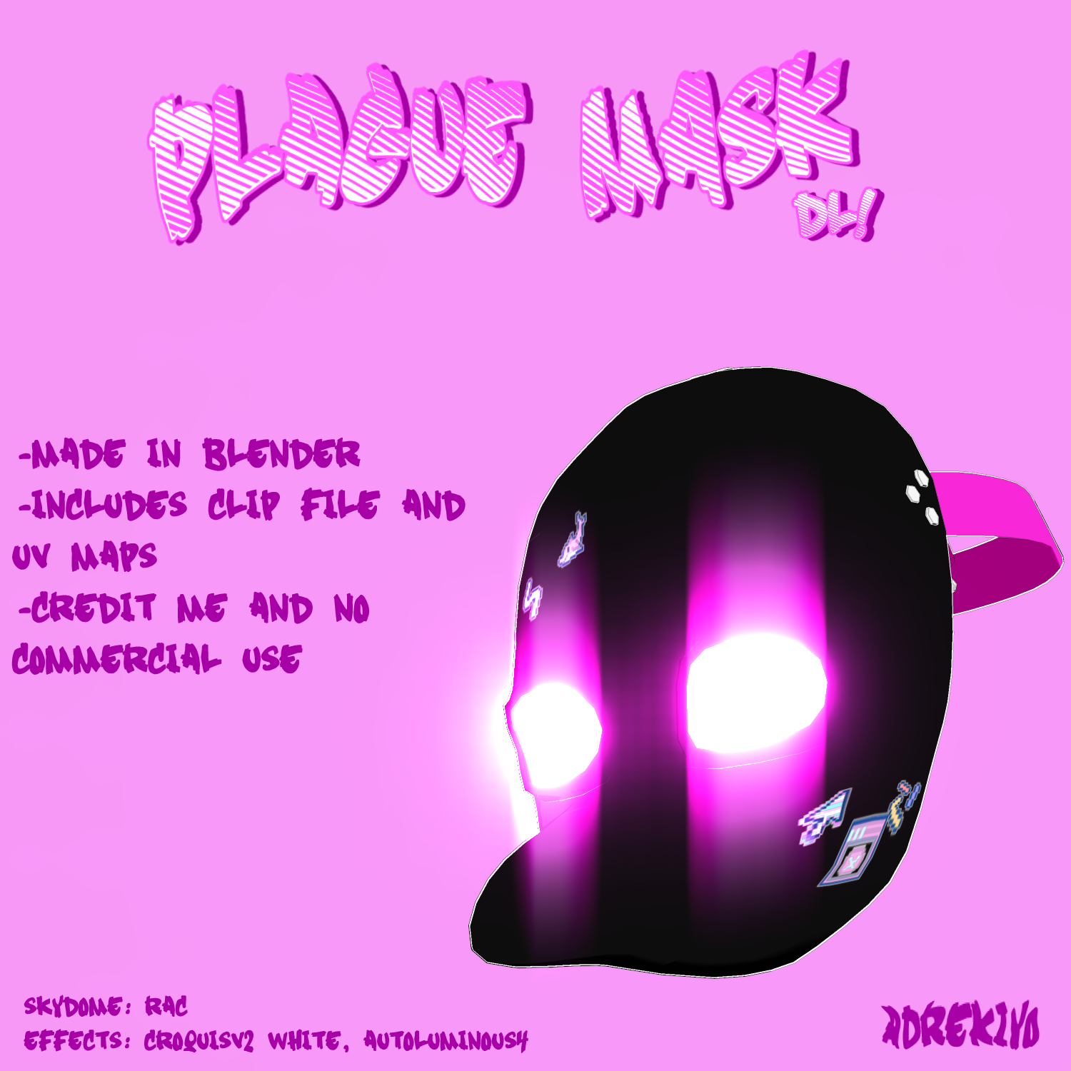 [mmd//dl] plague mask by adrekiyo on DeviantArt