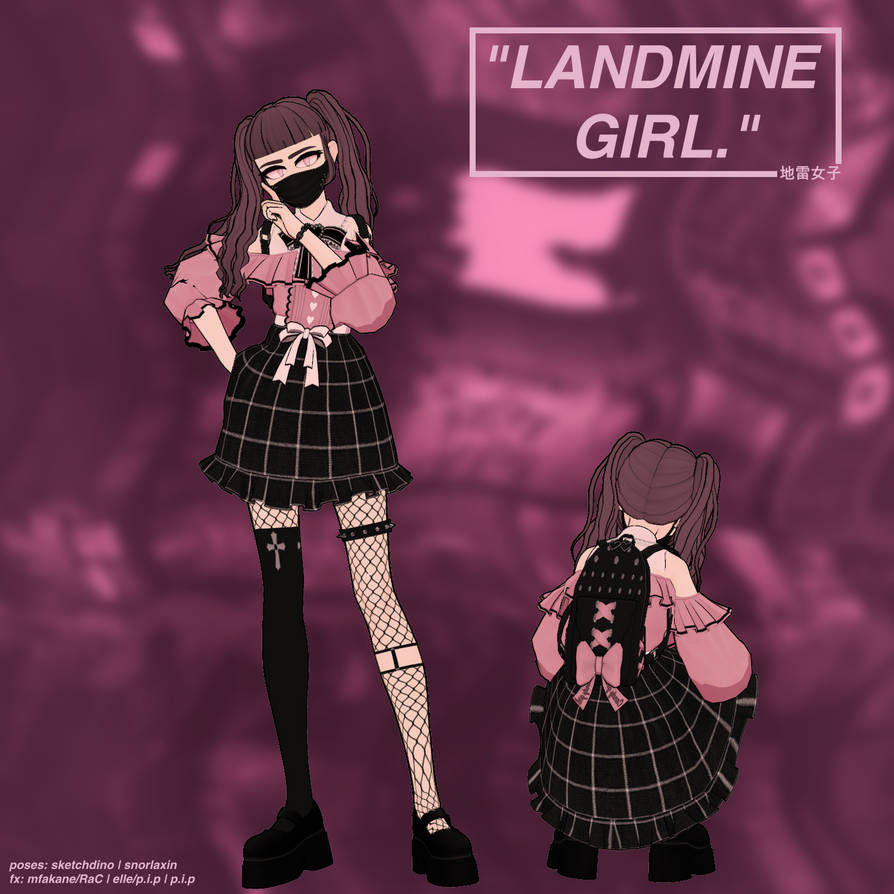 [mmd//dl] generic jirai-kei model. by adrekiyo on DeviantArt