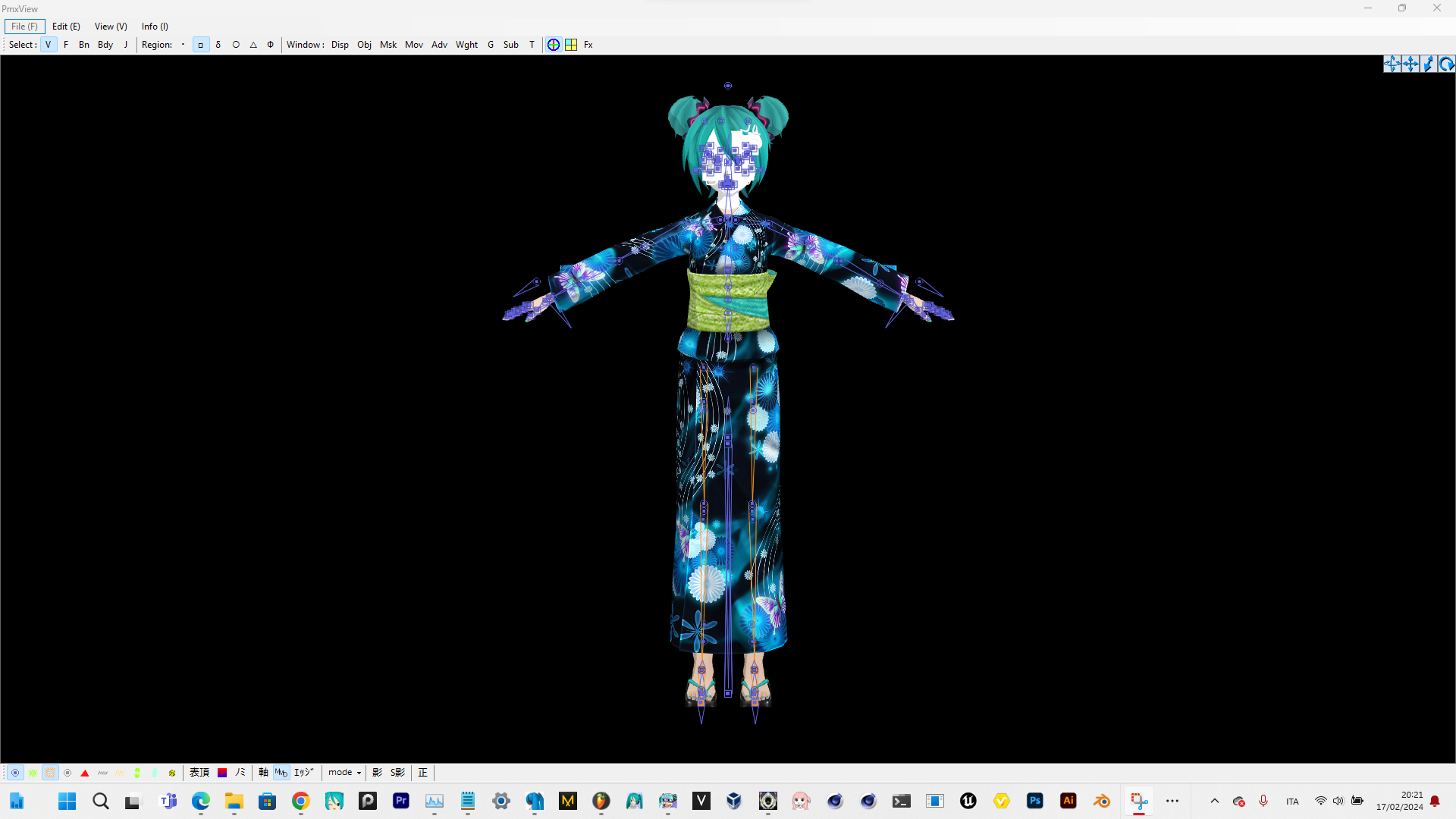 PDXHD Yukata Miku DL by BIRDAAA on DeviantArt