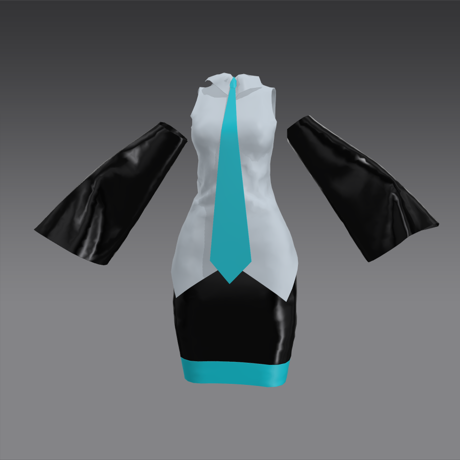 MD x MMD - Hatsune Miku's Original Dress DL by BIRDAAA on DeviantArt