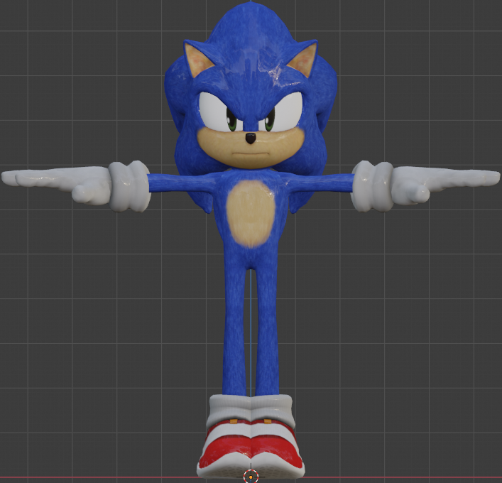 Movie Sonic FBX Model DL by Ryker2169-16 on DeviantArt