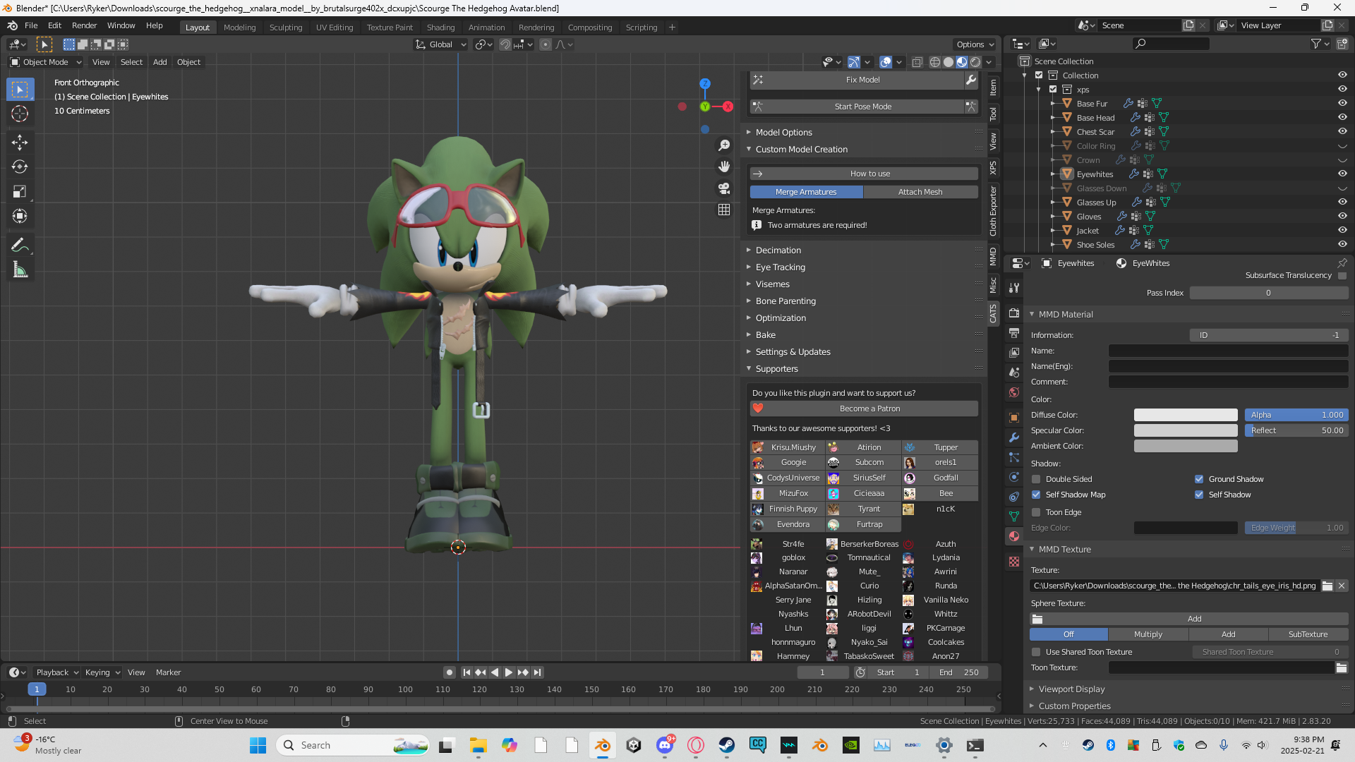 Scourge The Hedgehog FBX Model DL by Ryker2169-16 on DeviantArt