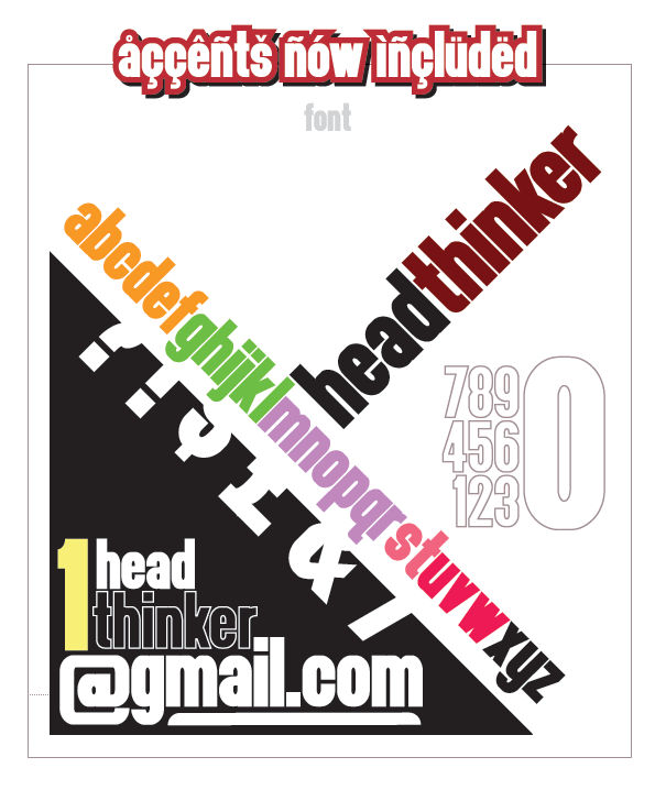 font: headthinker - Updated by Ugghhzilla on DeviantArt