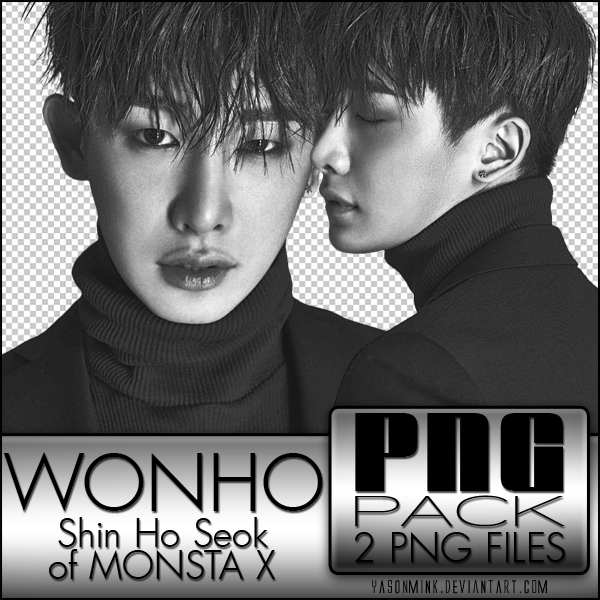 PNG pack 'Wonho (of MONSTA X)' by yasonmink on DeviantArt