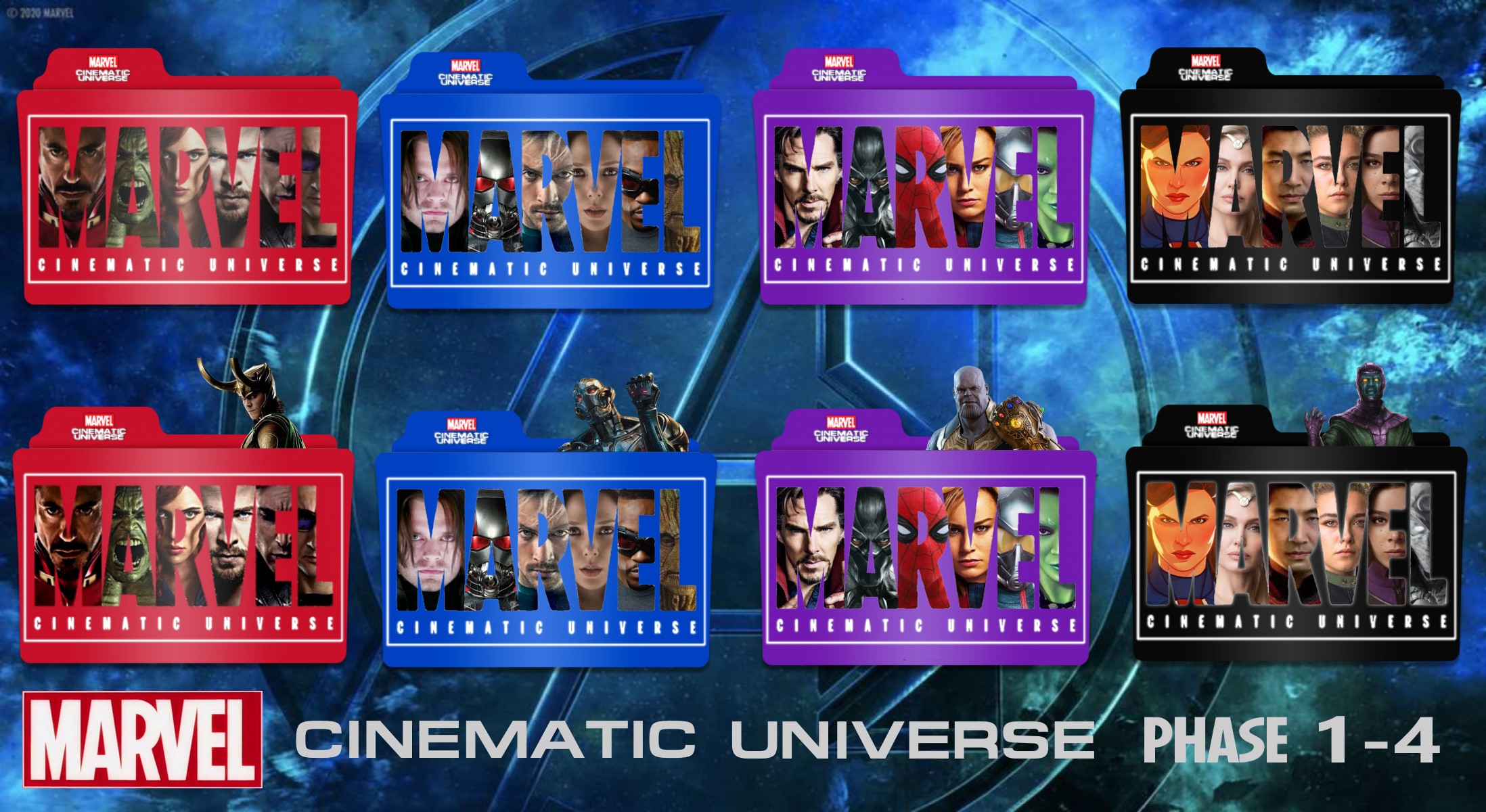 MCU Phase 1-4 Folder Icons by HercUseless on DeviantArt