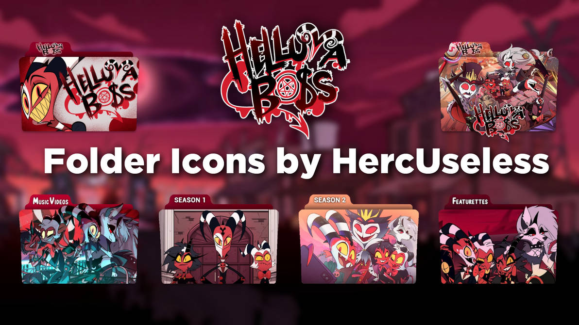 Helluva Boss Folder Icons by HercUseless on DeviantArt