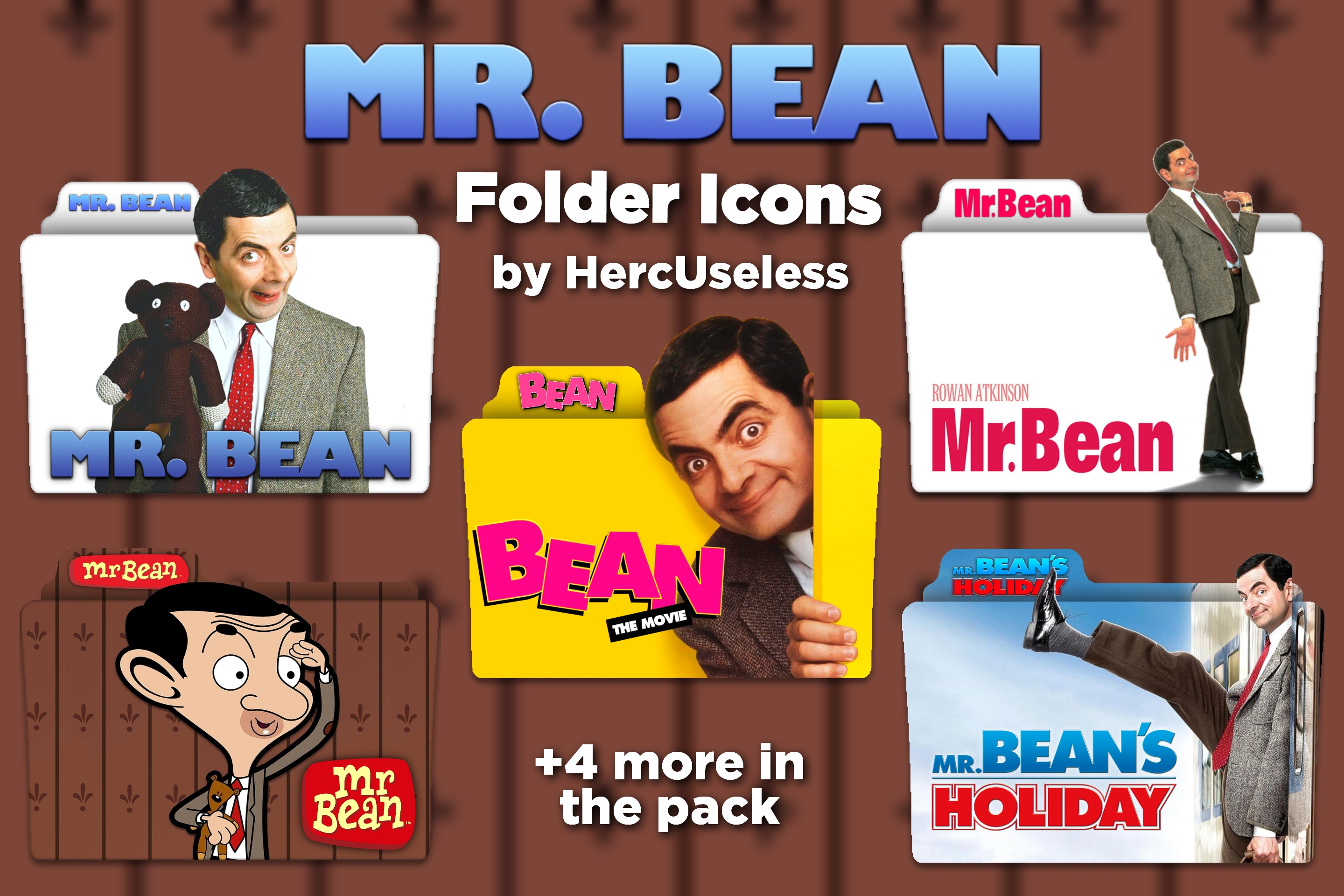 Mr. Bean Folder Icons by HercUseless on DeviantArt