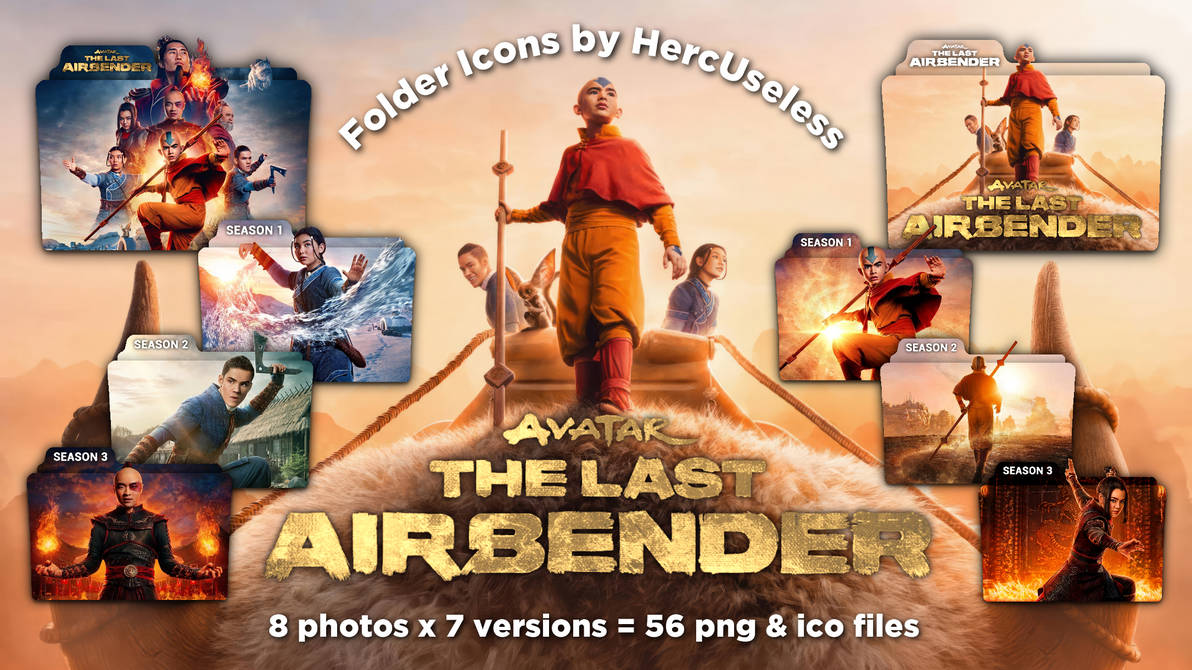 Avatar The Last Airbender (Netflix) Folder Icons by HercUseless on DeviantArt