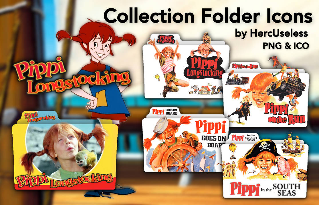 Pippi Longstocking Folder Icons by HercUseless on DeviantArt