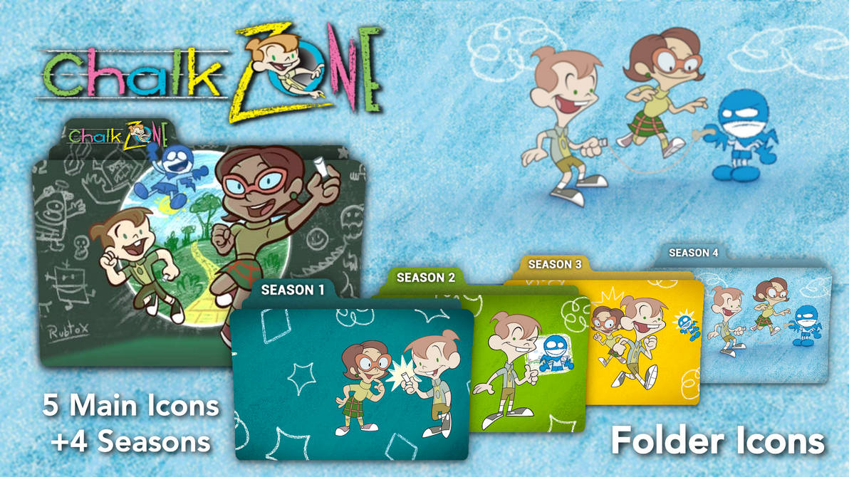 Chalk Zone Folder Icons by HercUseless on DeviantArt