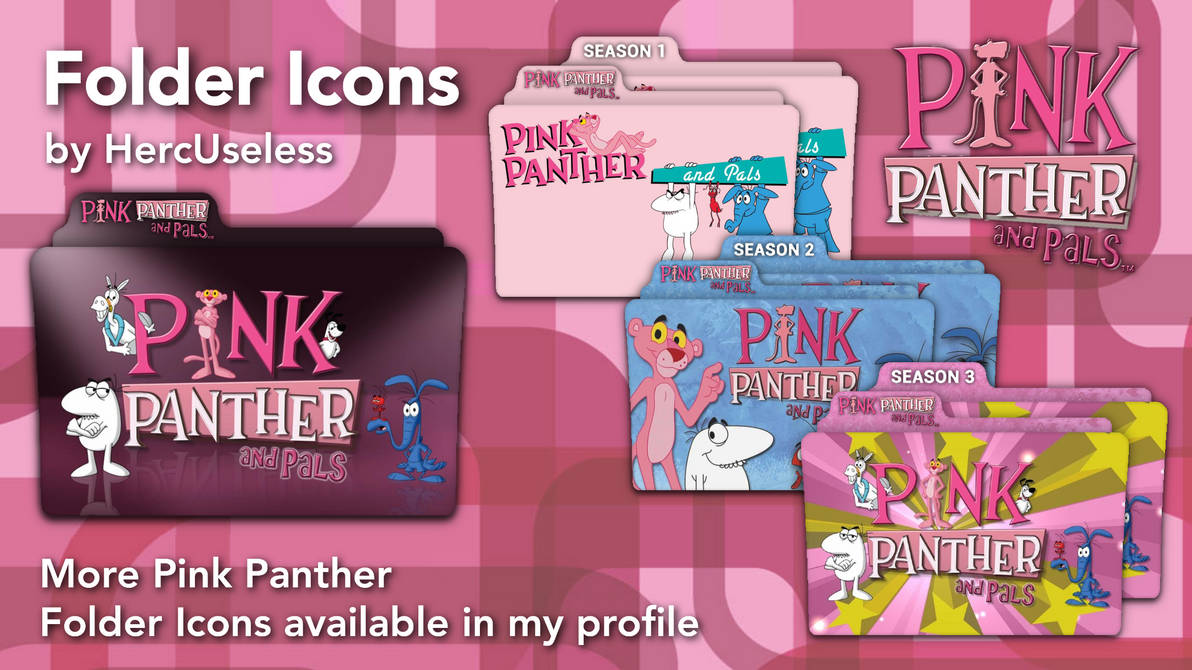 Pink Panther and Pals Folder Icons by HercUseless on DeviantArt