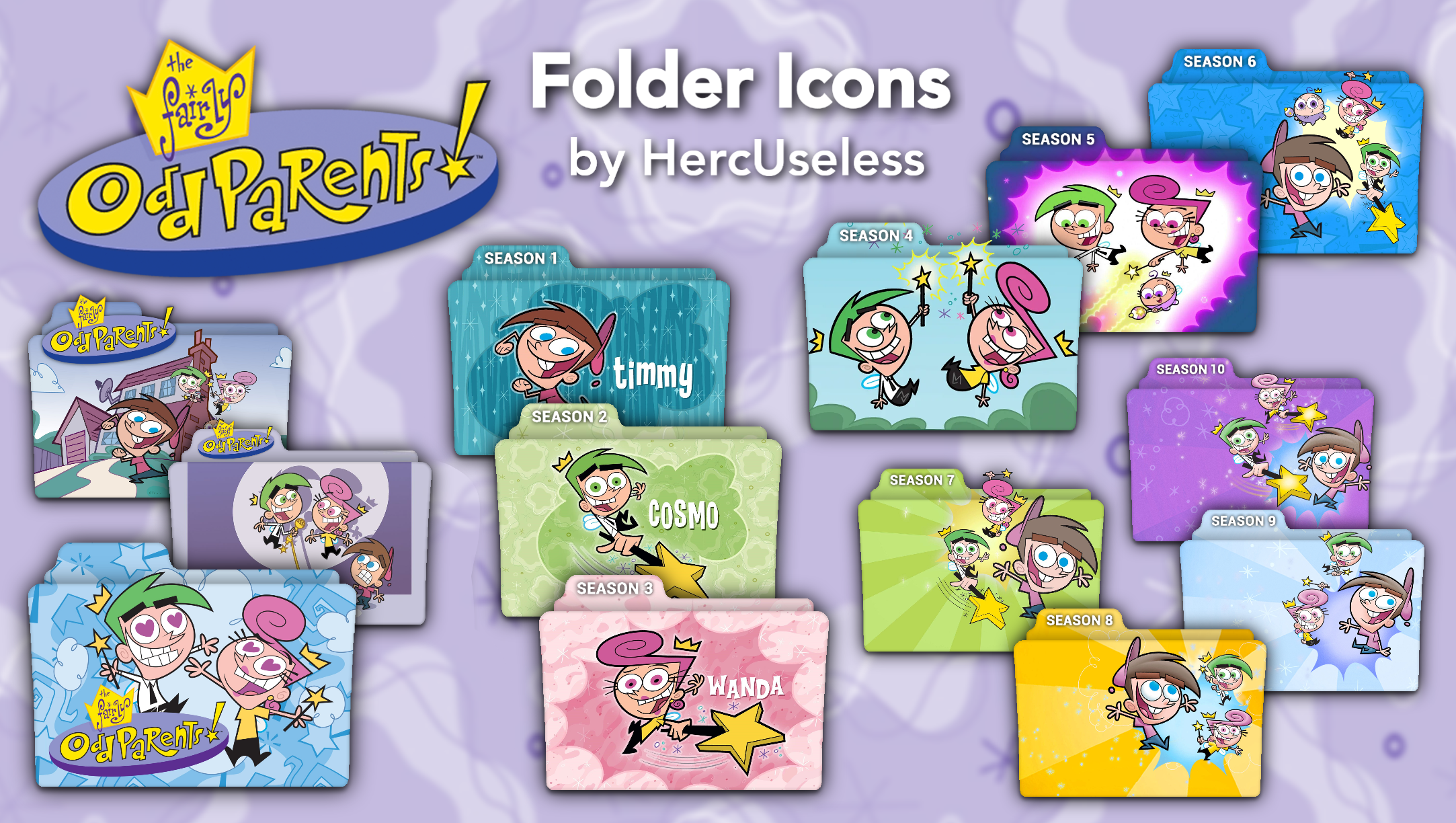 The Fairly OddParents Folder Icons by HercUseless on DeviantArt