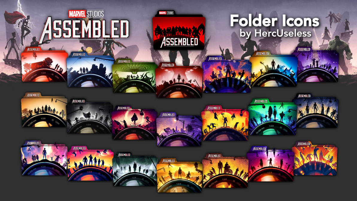 Marvel Studios Assembled Folder Icons by HercUseless on DeviantArt