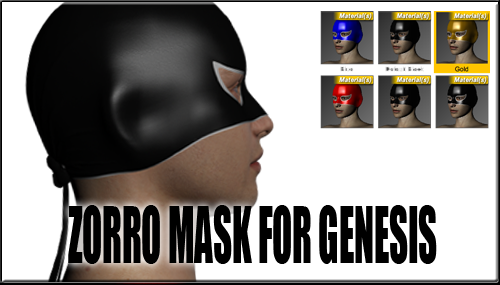 Zorro Mask for Genesis by sedartonfokcaj on DeviantArt