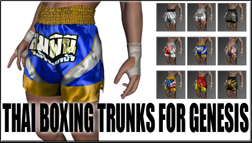 Thai Boxing Trunks for Genesis by sedartonfokcaj on DeviantArt
