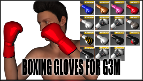 Boxing Gloves for Genesis 3 Male by sedartonfokcaj on DeviantArt