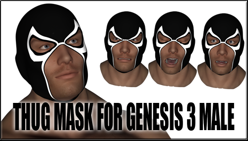 Thug Mask for Genesis 3 Male by sedartonfokcaj on DeviantArt