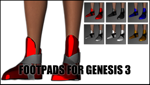 Footpads for Genesis 3 by sedartonfokcaj on DeviantArt