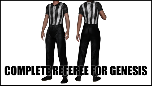 Complete Referee Outfit for Genesis by sedartonfokcaj on DeviantArt