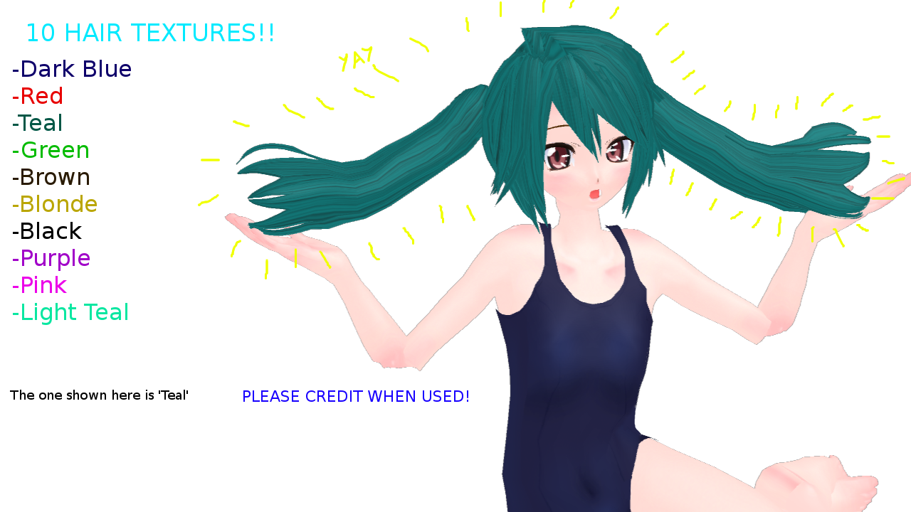 [MMD] Hair Texture Pack by 2sidestome on DeviantArt