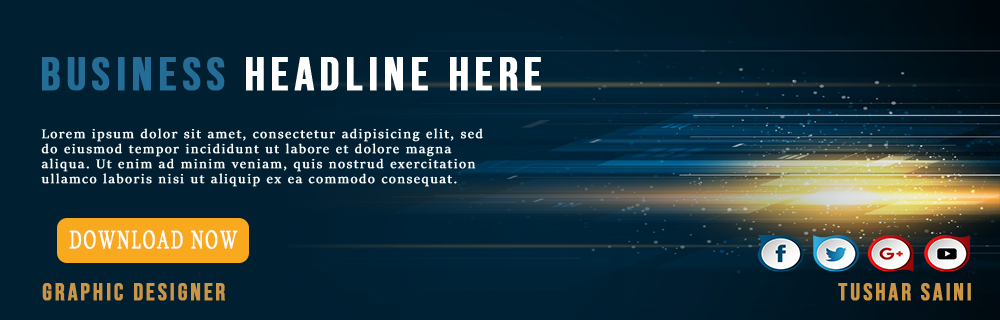 Abstract Website Slider Banner Design - Photoshop by tusharsaini4 on ...