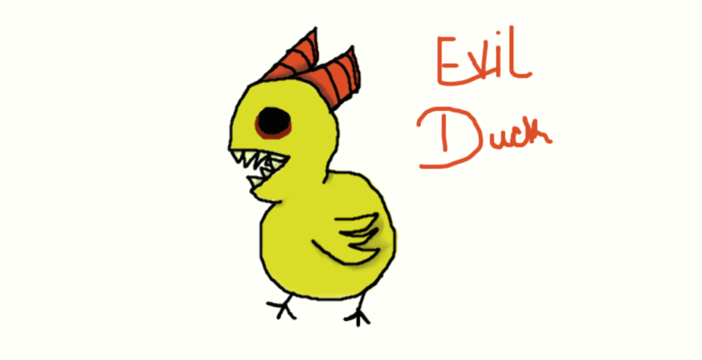 Evil Duck by Molly-Abbigail on DeviantArt