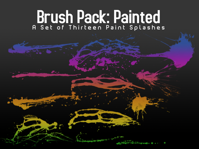 Paint Splash Brushes - 13 by PerpetualStudios on DeviantArt