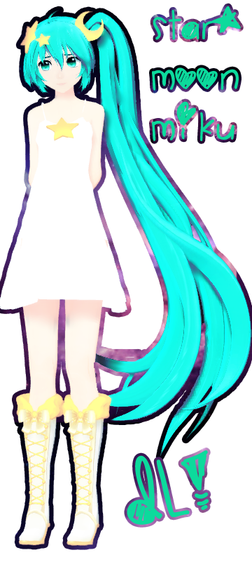 Star Moon Miku by DIBUJOSLOVE on DeviantArt