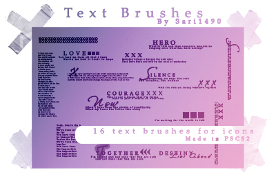 Text Brushes 01 by sari1490 on DeviantArt