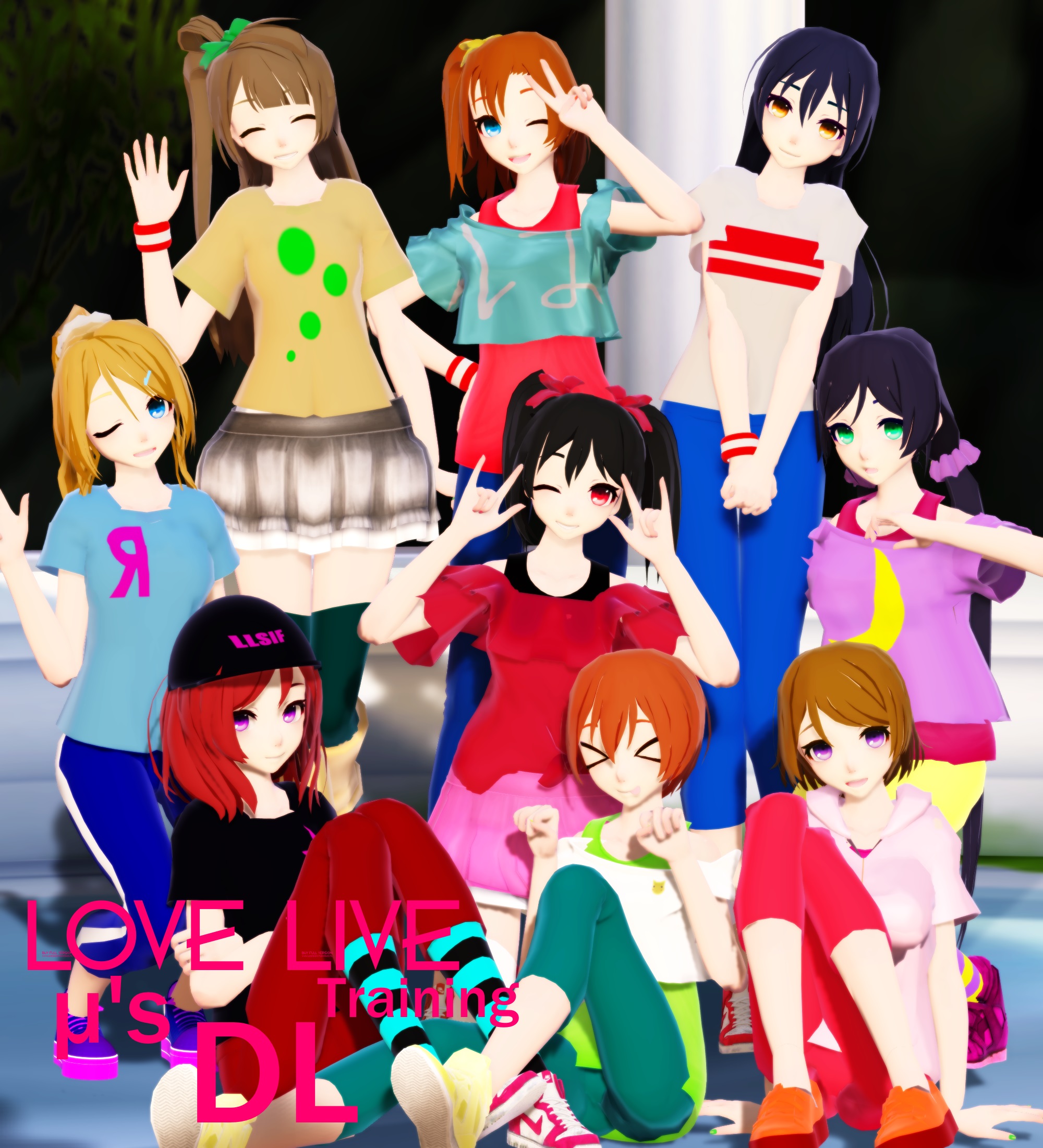 MMD Love Live School Idol Project Girls DL by ZKArti on DeviantArt