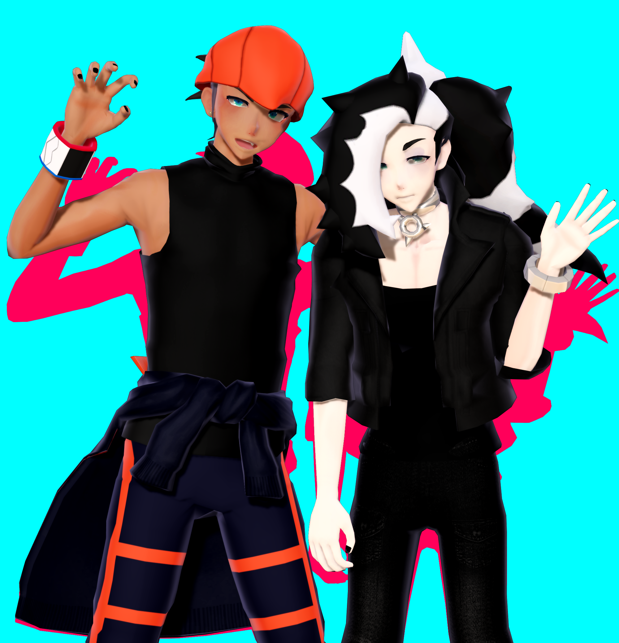 MMD x Pokemon SWSH: Piers and Raihan Model DL by ZKArti on DeviantArt