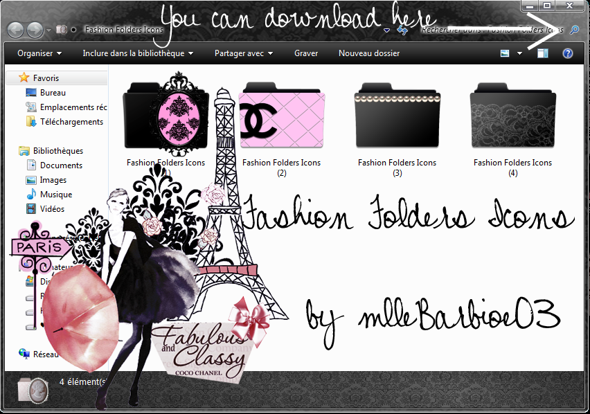 Fashion Folders icons for girls. by mllebarbie03 on DeviantArt