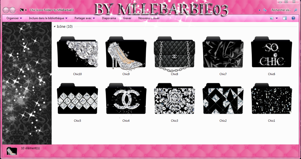 Chic Icons Folders by MlleBarbie03 by mllebarbie03 on DeviantArt