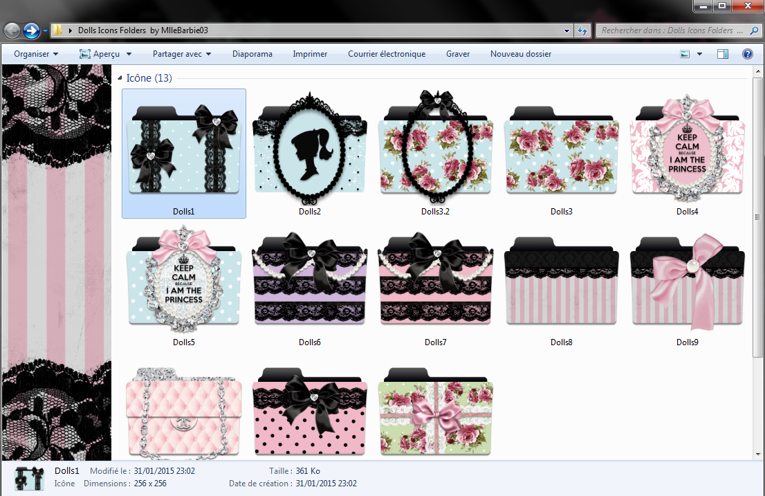 Dolls Icons Folders by MlleBarbie03 by mllebarbie03 on DeviantArt