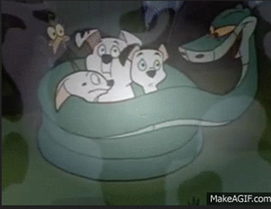 Puppys wrapped by Snake by seviperman13 on DeviantArt