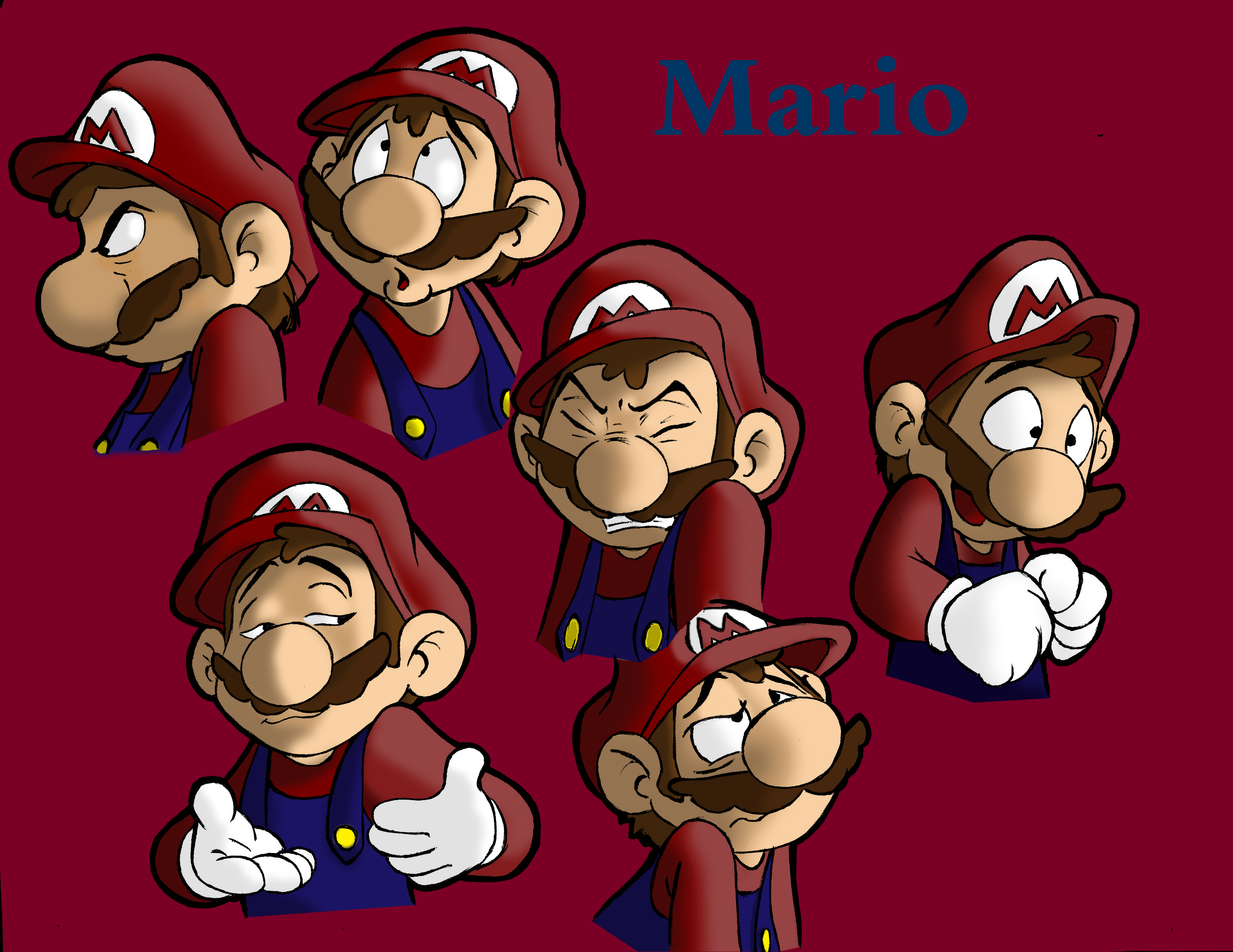 Mario Expressions by Zeragii on DeviantArt