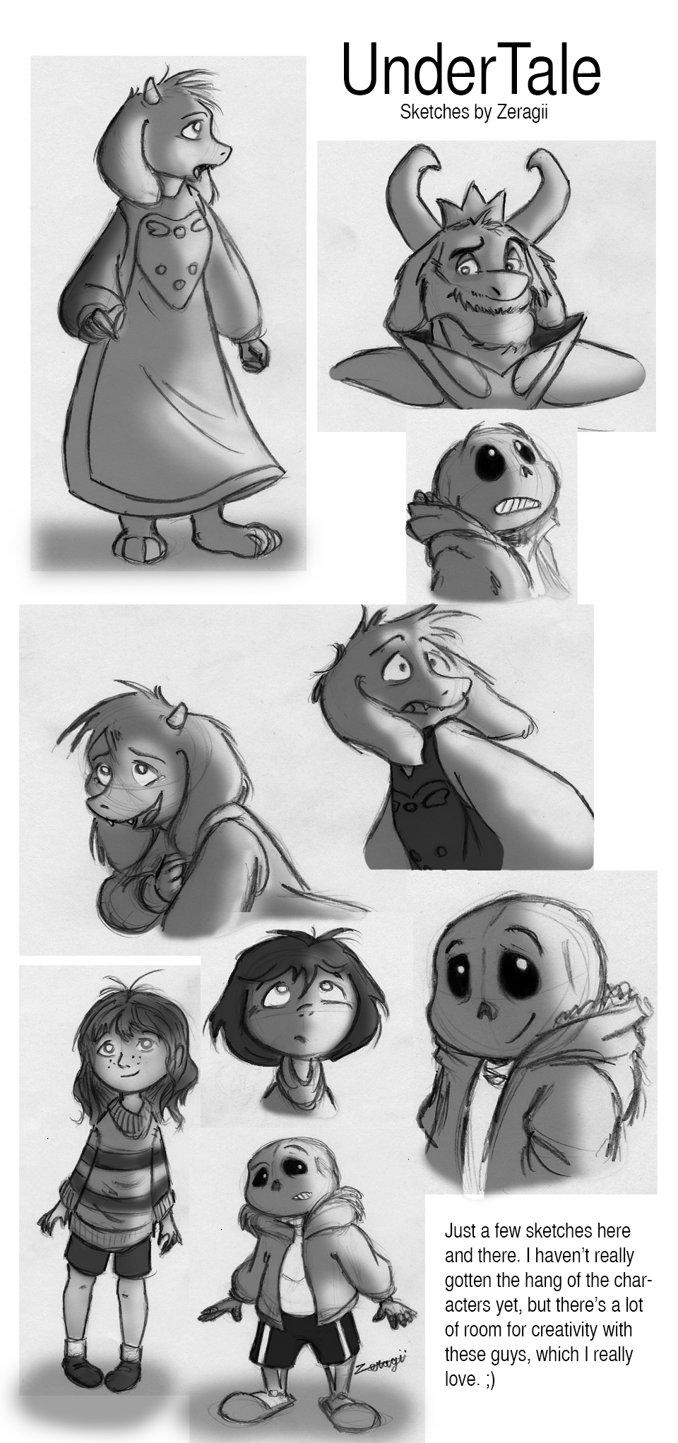 Undertale Sketches by Zeragii on DeviantArt