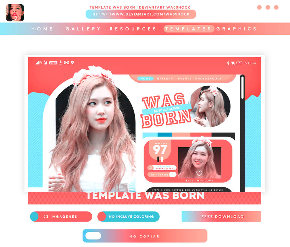 [Fake] template : was born by dollshc00l on DeviantArt