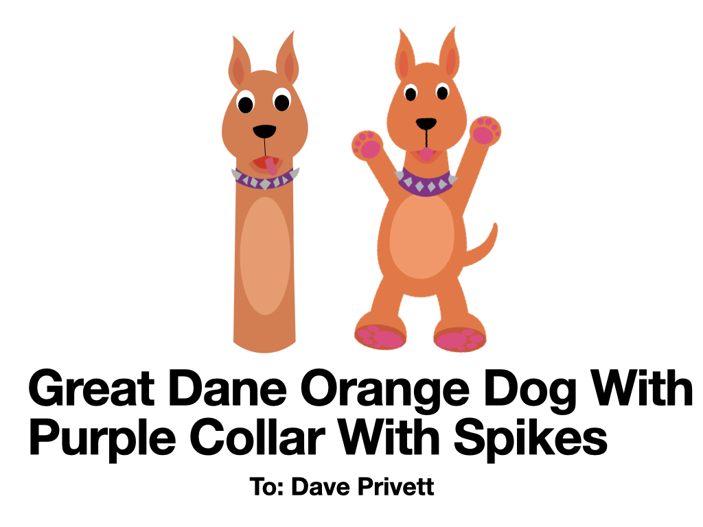 Great Dane The Orange Dog In Dave Privett Form by Joshuababyeinstein on ...