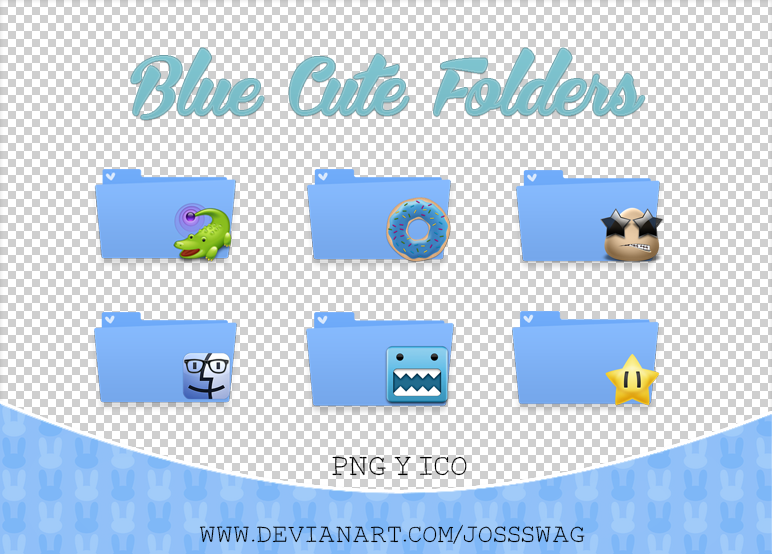 Blue Cute Folders.JS by JossSwag on DeviantArt