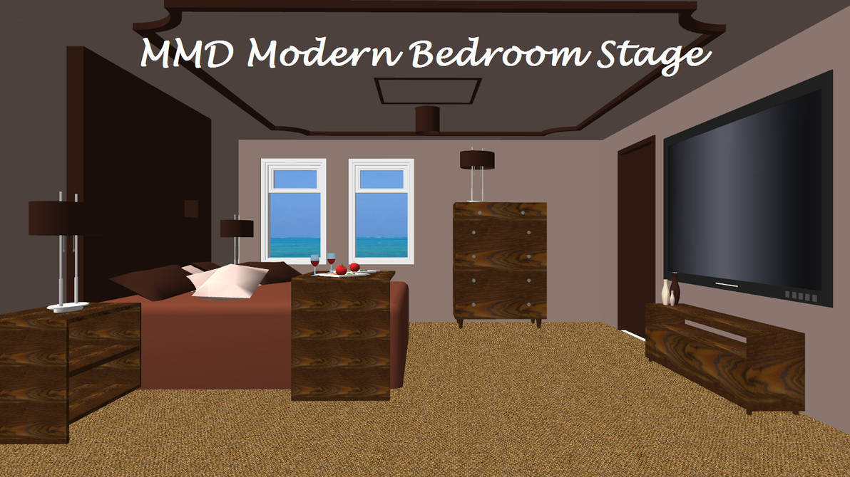 MMD Modern Bedroom Stage ~converted in sketchup~ by xXFrenchToastXx on ...