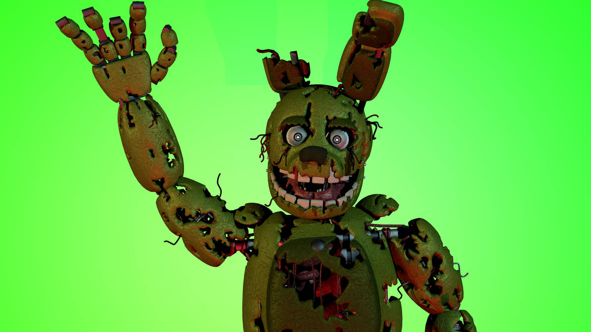 [C4D-FNAF3]Springtrap poster by FoxieSFM on DeviantArt