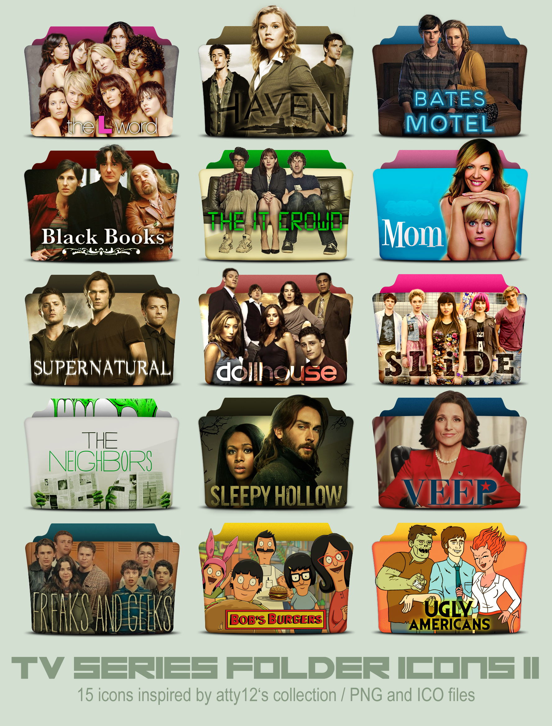 TV Series Folder Icons II by call-me-special on DeviantArt