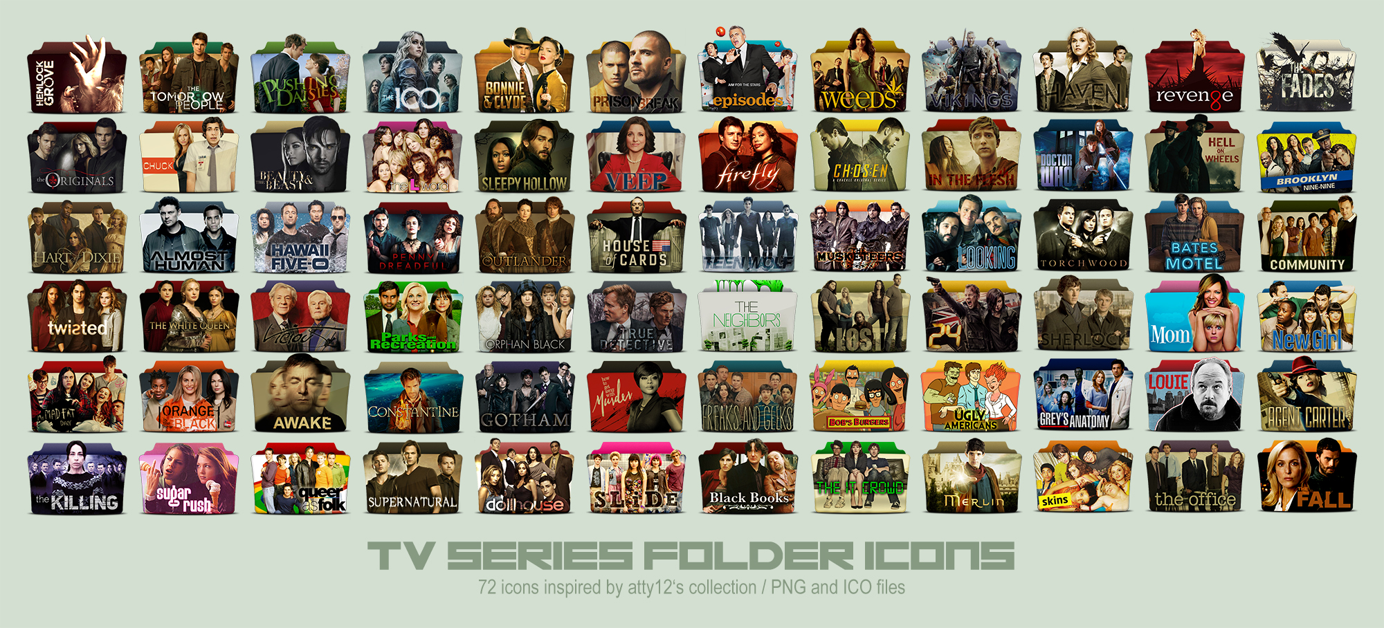 Tv Series Folder Icons Pack 30 By Dyiddo On Deviantart